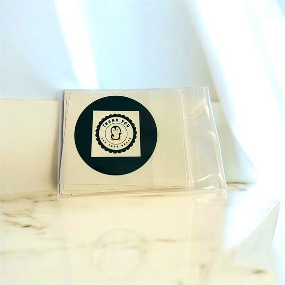 Hand Crafted | Party Supplies | Hand Crafted 6 Ct Black Thank You ...